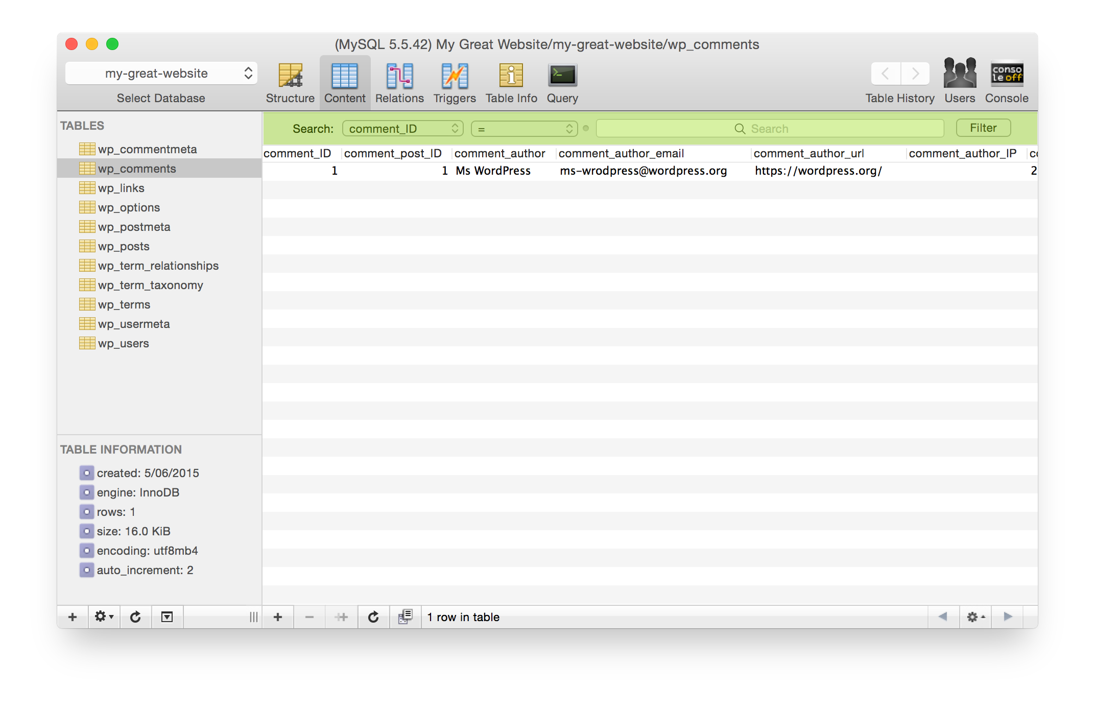 Bring back the search ribbon from Sequel Pro · Issue #1308 · Sequel-Ace ...